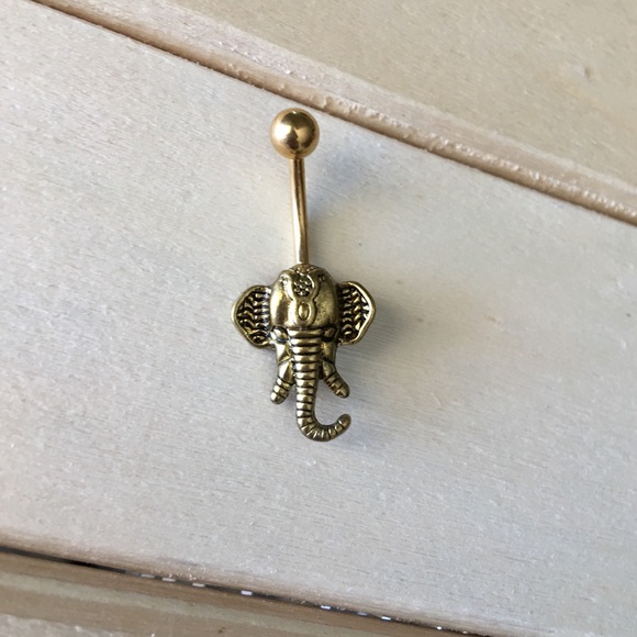 Jewelry | Gold Tribal Elephant Belly Button Ring | Poshmark